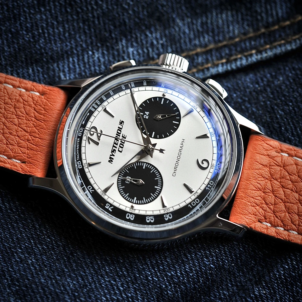 40mm Pilot Chronograph Watch Sports Chrono Quartz Wristwatches Men ...