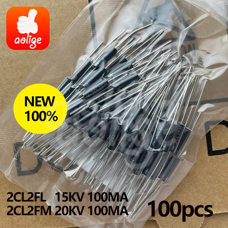 100PCS/Lot 2CL2FM 20KV 100MA 2CL2FL 15KV 2CL2FP 30KV 2000V 3000V 15000V ...