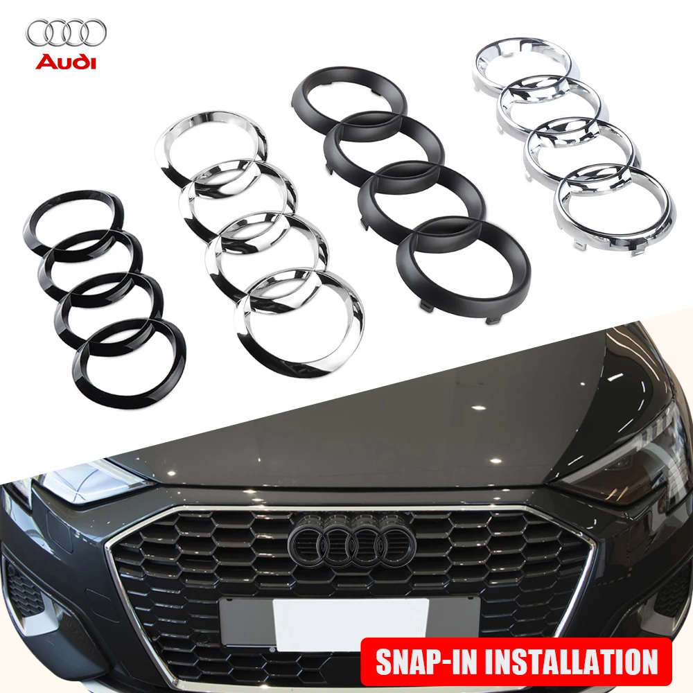 Car-3D-ABS-Logo-Four-Ring-Cover-Car-Front-Grille-Emblem-Trunk ...