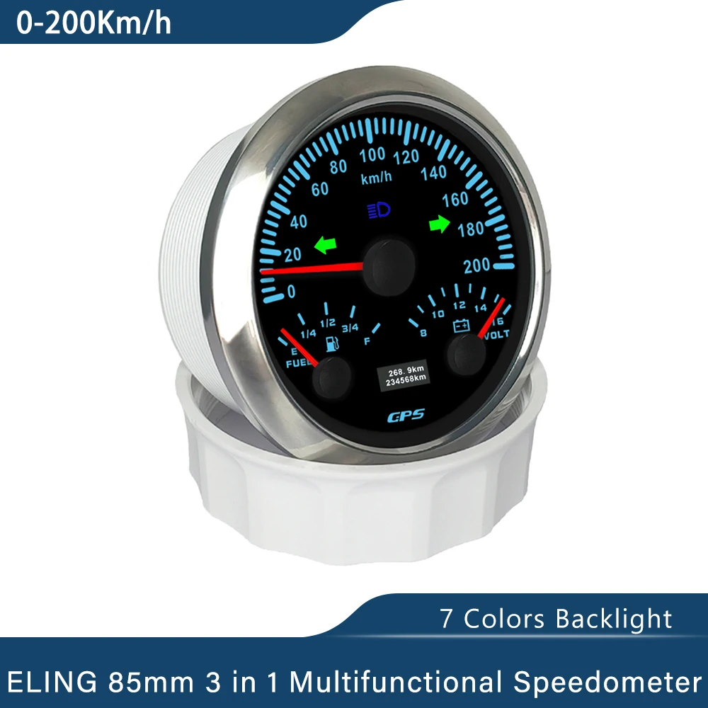 Universal-85mm-3-in-1-Multifunctional-120km-h-200MPH-GPS-Speedometer ...