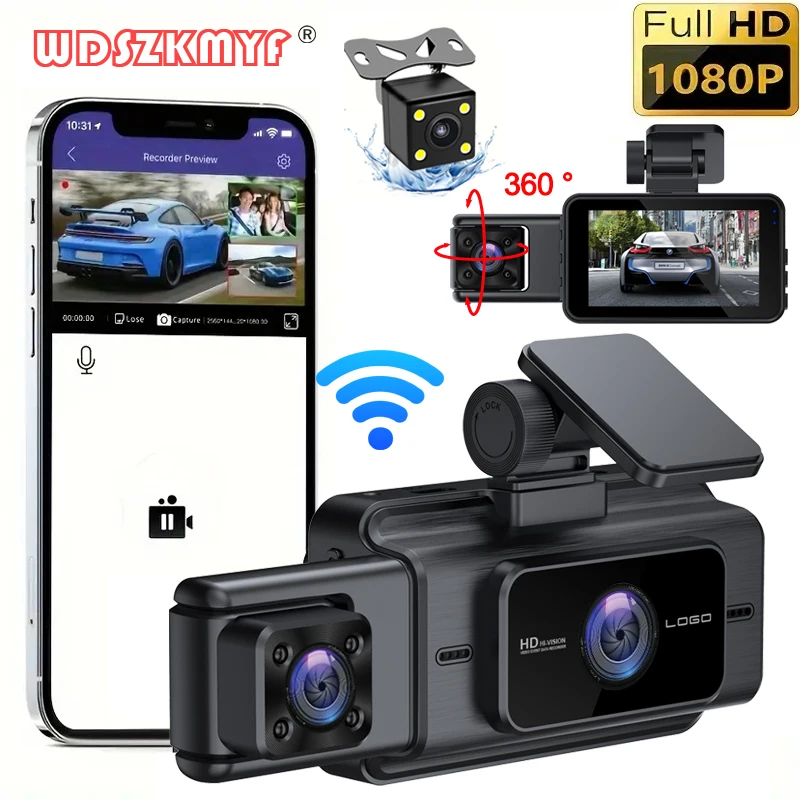 1080P-Car-DVR-WIFI-Dash-Cam-for-Cars-3-Channel-Video-Recorder-Rear-View ...