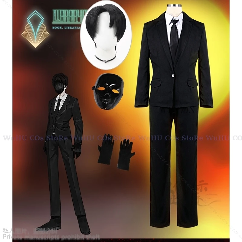 Anime-Game-Library-Of-Ruina-Warp-Black-Costume-Cos-Roland-Uniform ...