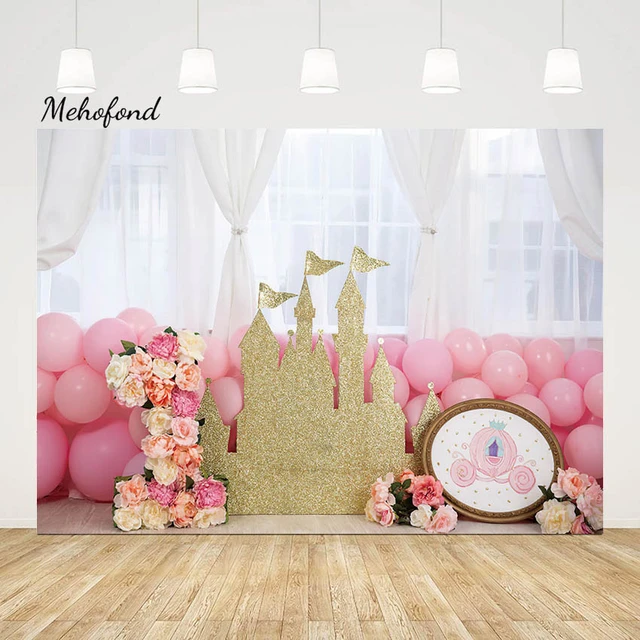 Princess 1st Birthday Background