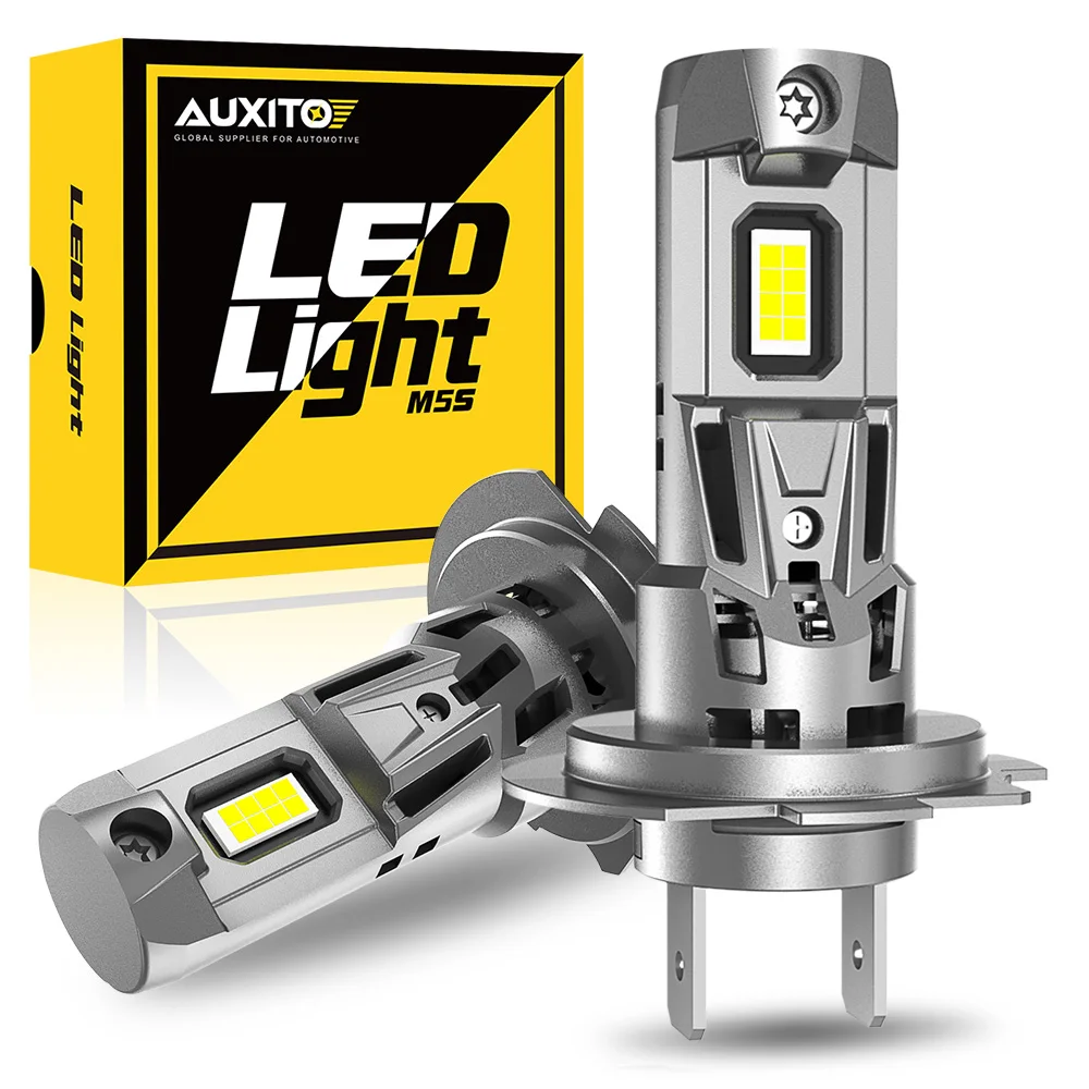 AUXITO-2Pcs-Turbo-LED-H7-Canbus-Headlight-Bulb-120W-Ultra-Powerful ...