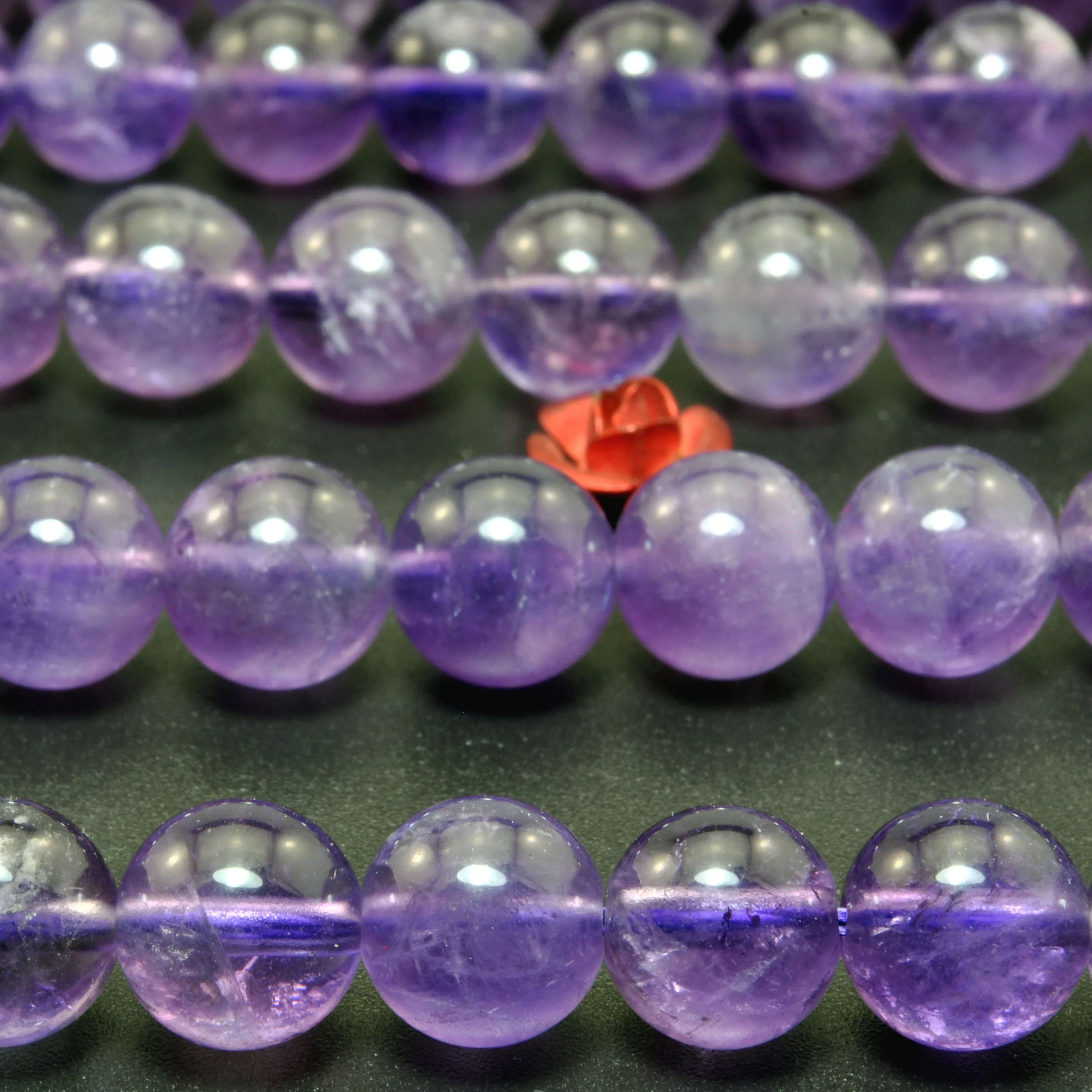 Natural-Amethyst-Smooth-Round-Loose-Beads-Wholesale-Gemstone-Semi ...