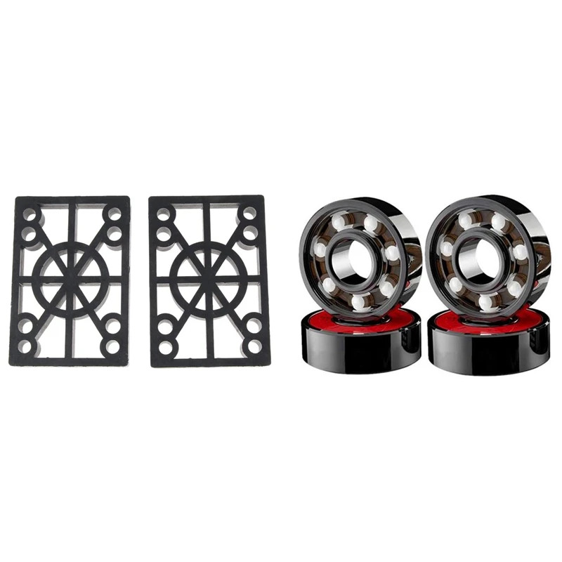 Skateboard-Shock-Pads-Risers-Longboard-Rolamentos-Cer-micos-Alta ...