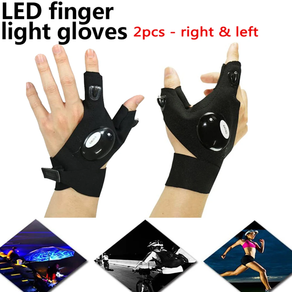 LED-flashlight-fishing-Magic-Strap-Fingerless-Gloves-Waterproof-Cycling ...