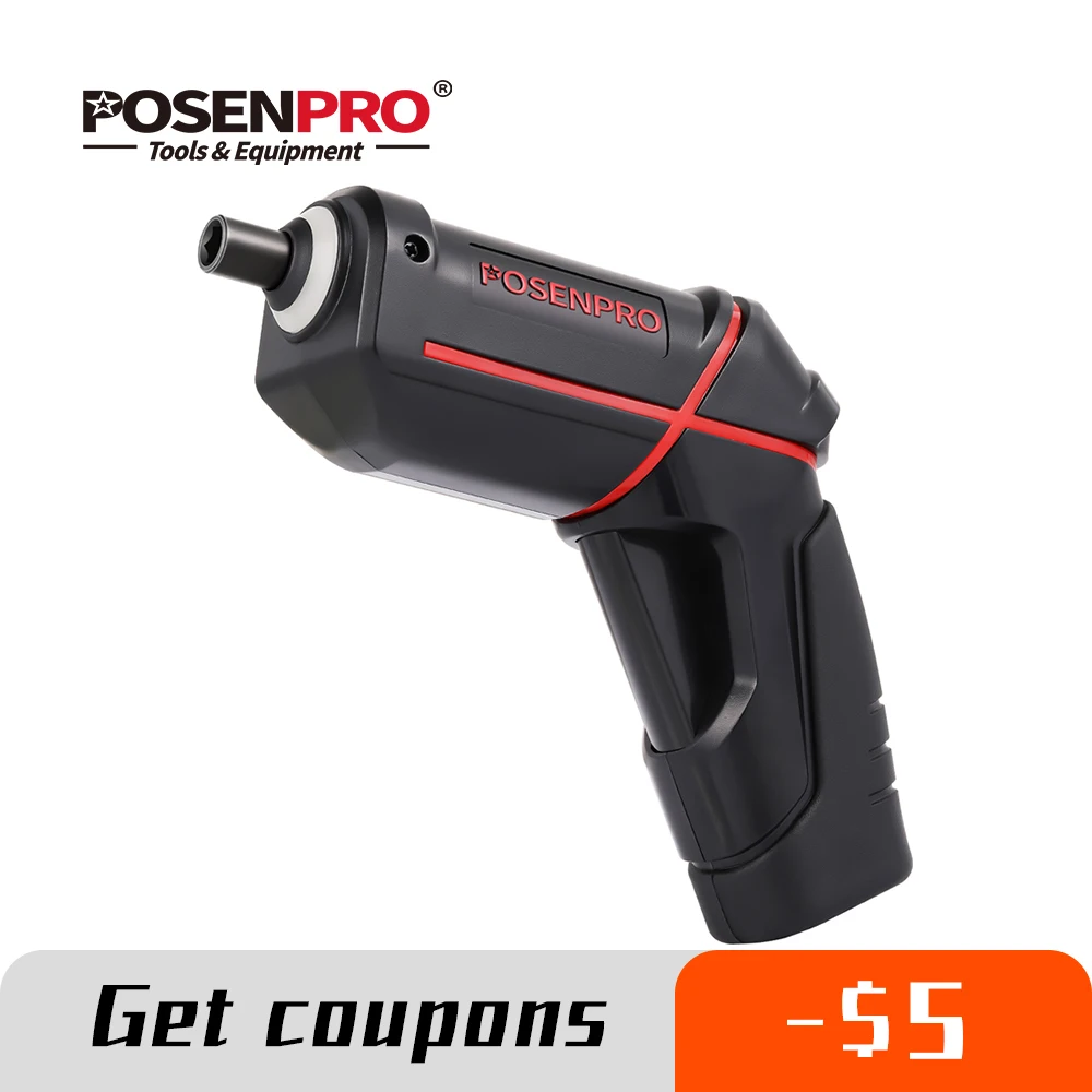 POSENPRO-Cordless-Electric-Screwdriver-4V-Rechargeable-Power ...