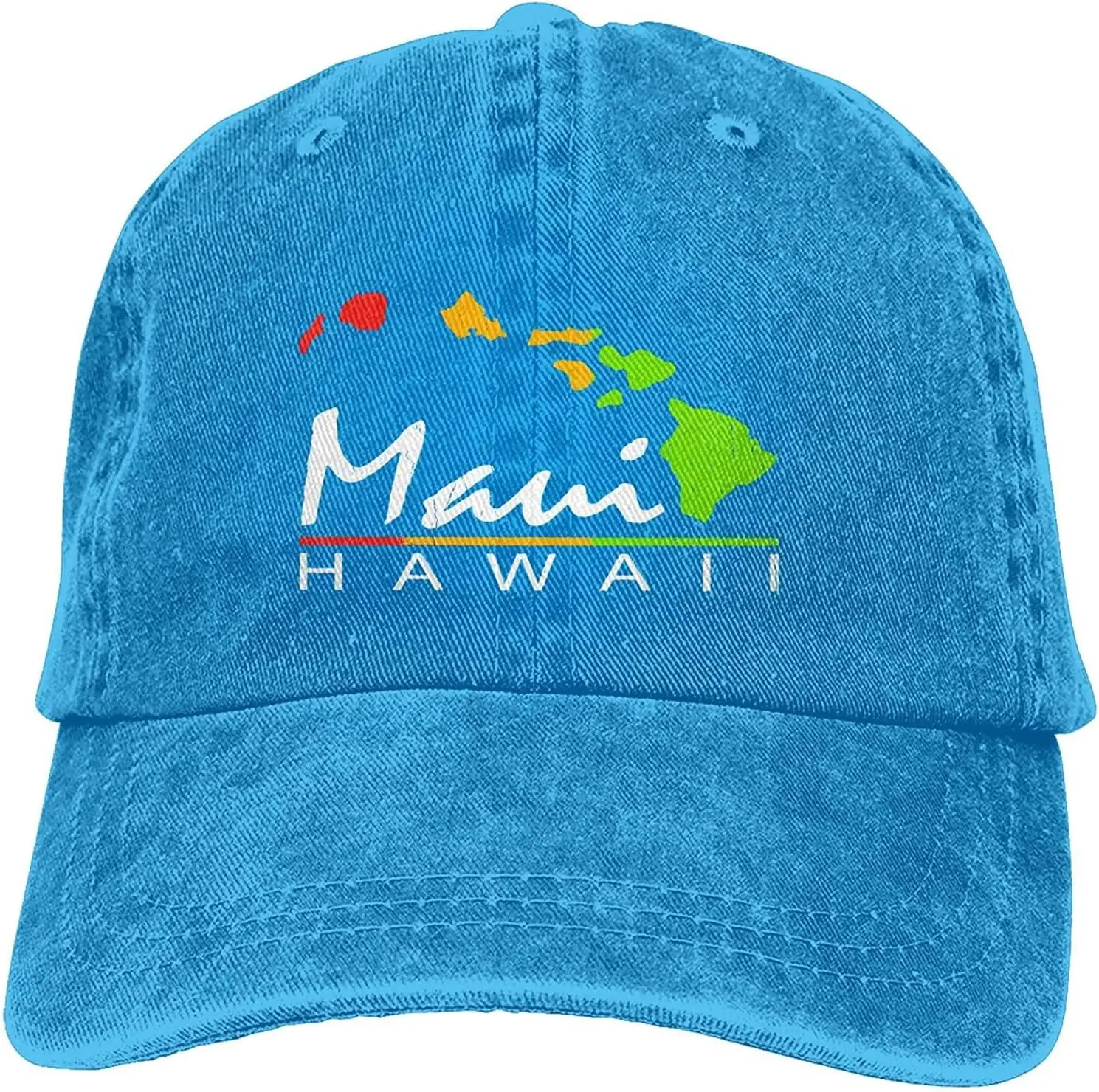 Maui-Hawaiian-Islands-Hat-Adjustable-Cowboy-Baseball-Cap-for-Men-Women ...