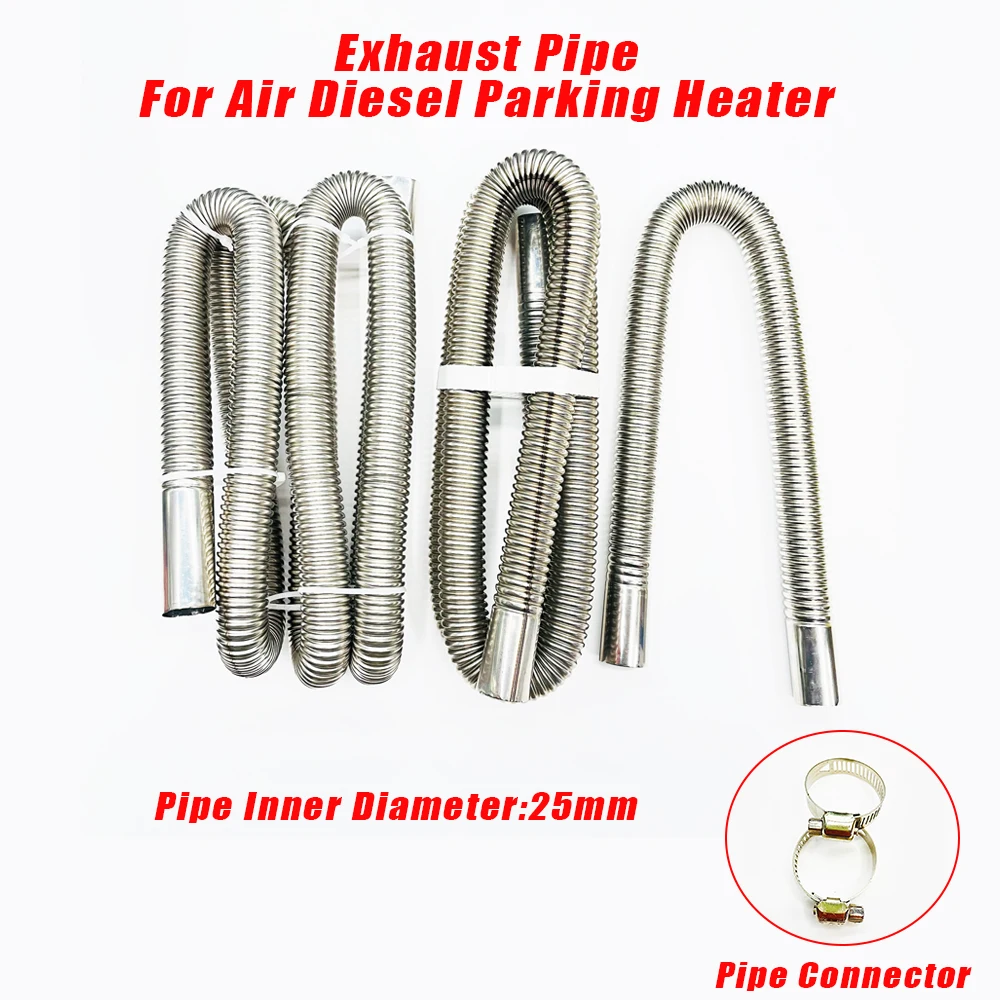 24mm-Elbow-Pipe-Air-Parking-Heater-Exhaust-Tube-Connector-with-Clip-for ...