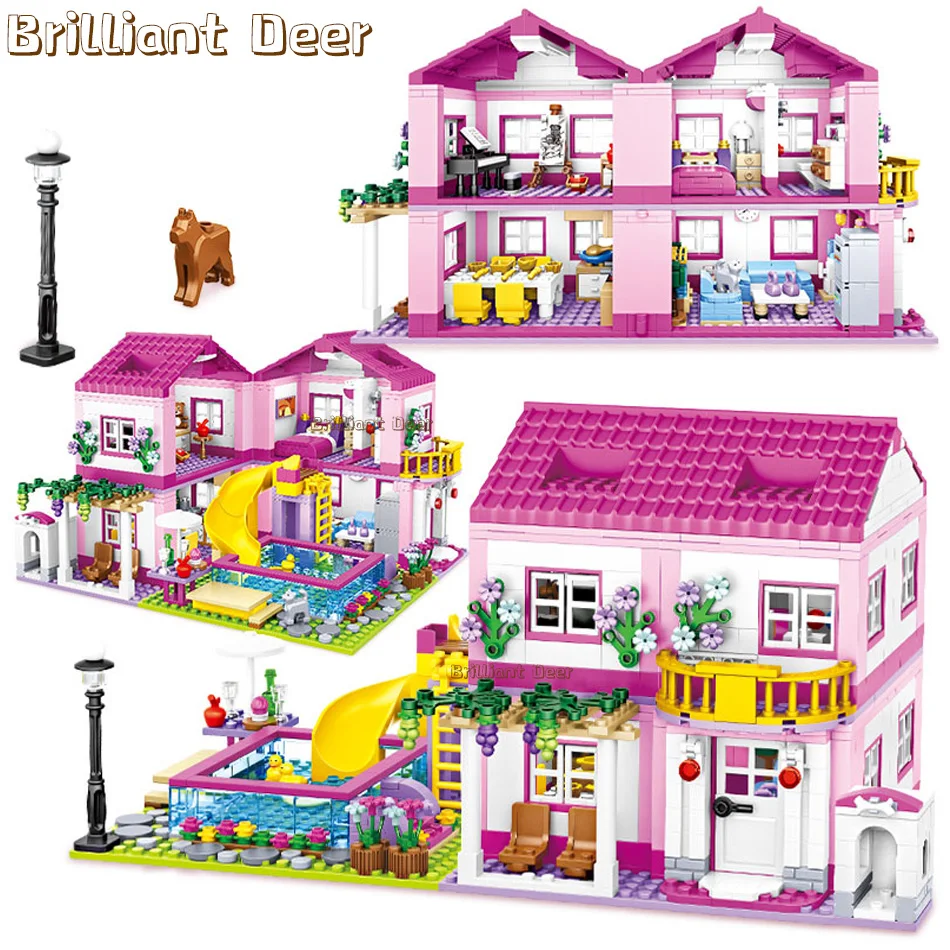 Friends-Family-House-Double-Storey-Summer-Vacation-Villa-Slide-Swimming ...