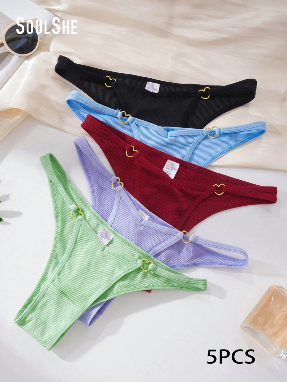 Bragas-con-anillo-de-coraz-n-para-mujer-ropa-interior-ntima-lencer-a-de ...