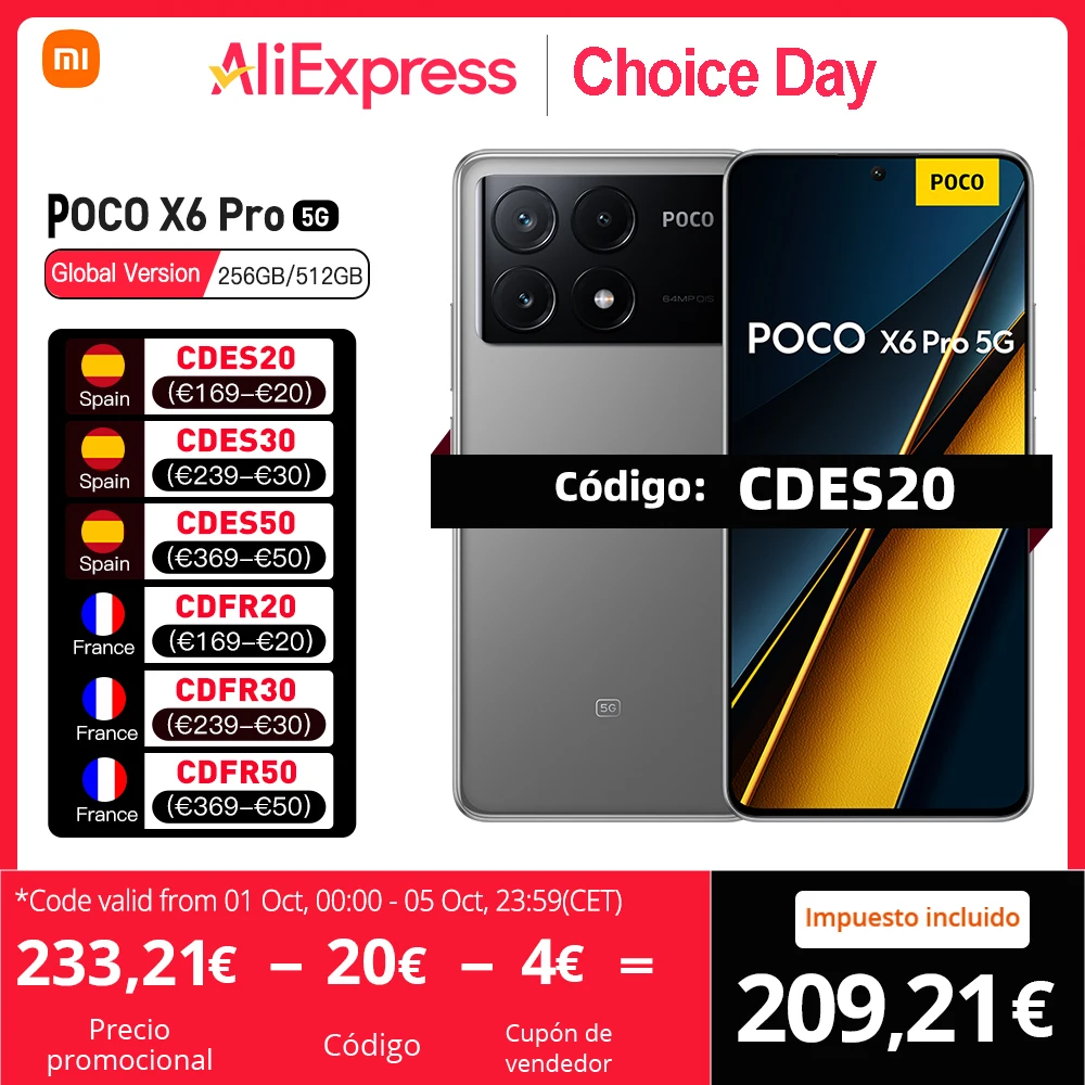 POCO-X6-Pro-5G-Versi-n-Global-256GB-512GB-Dimensity-8300-Ultra-Pantalla ...