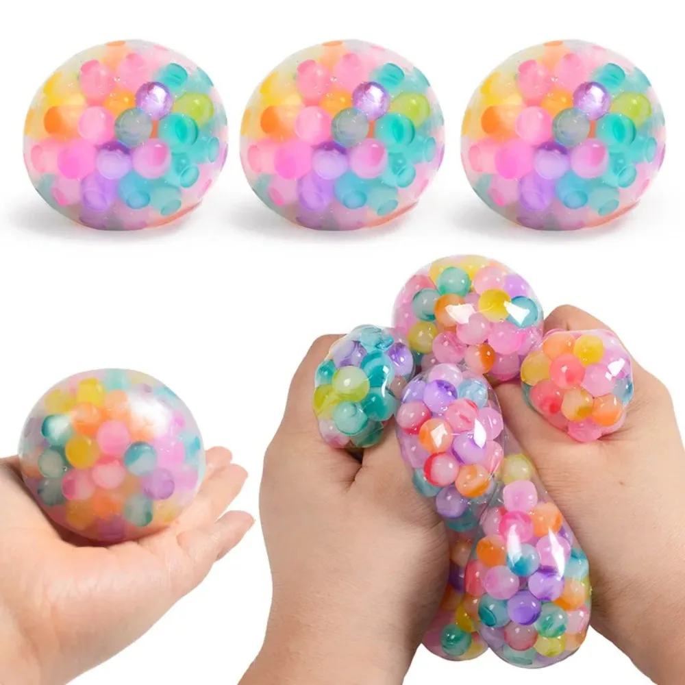 The-Rainbow-Bead-Pressure-Reducing-Ball-Squishy-Fidget-Toys-Funny ...