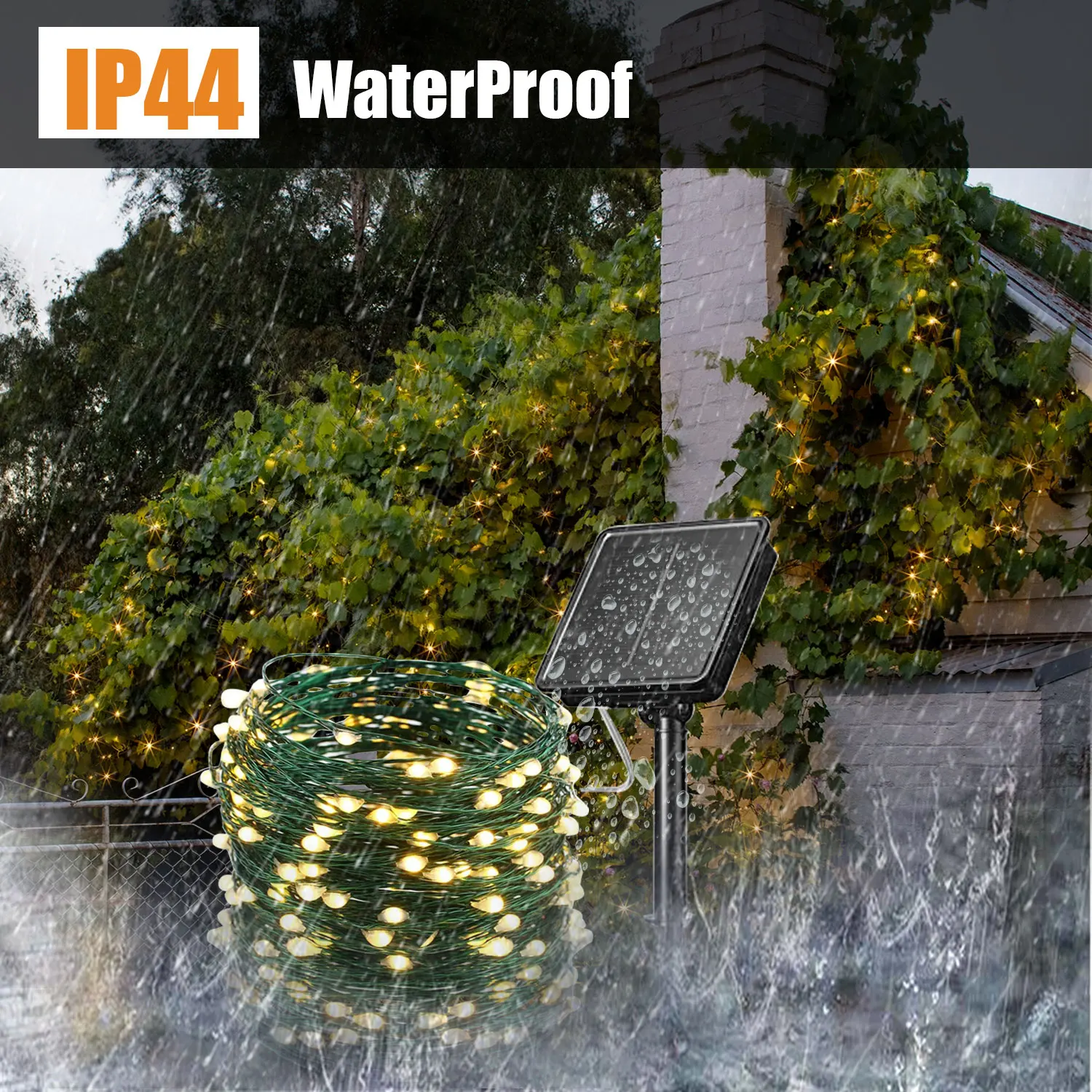 100m 1000 Leds Solar Outdoor String Lights Garden Fairy for Wedding ...