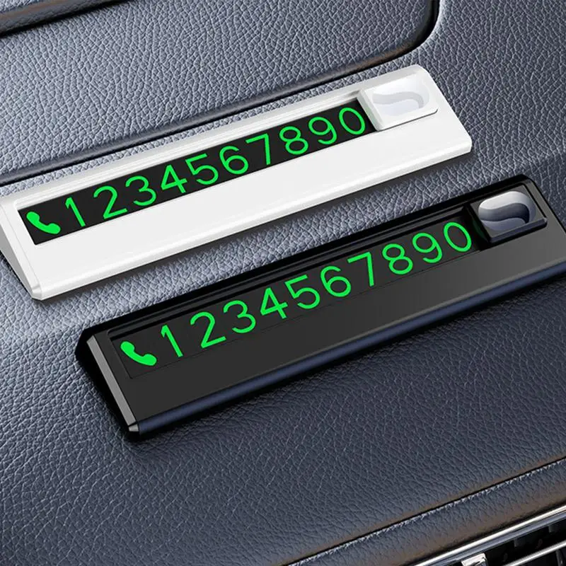 Car-Temporary-Parking-Card-Automobile-Digital-Luminous-Phone-Number ...