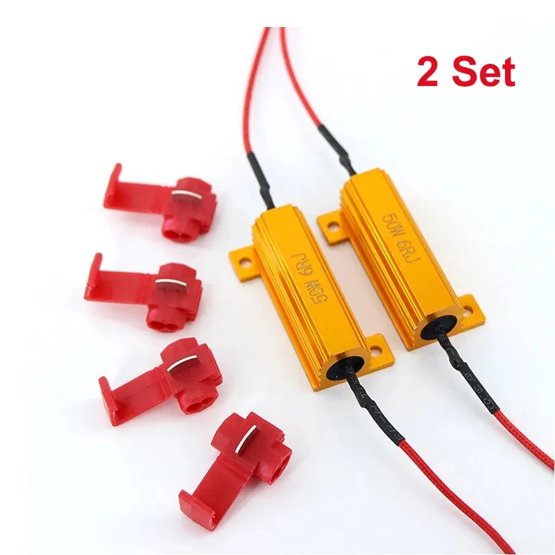 2PCS-LED-Indicator-Ballast-Load-Resistor-50W-6-ohm-Wirewound-Resistor ...