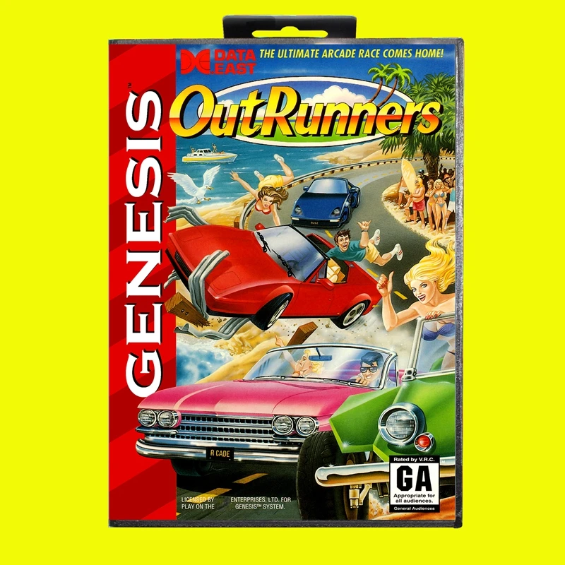 Outrunners-MD-Game-Card-16-Bit-with-US-Box-for-Sega-Megadrive-Genesis ...