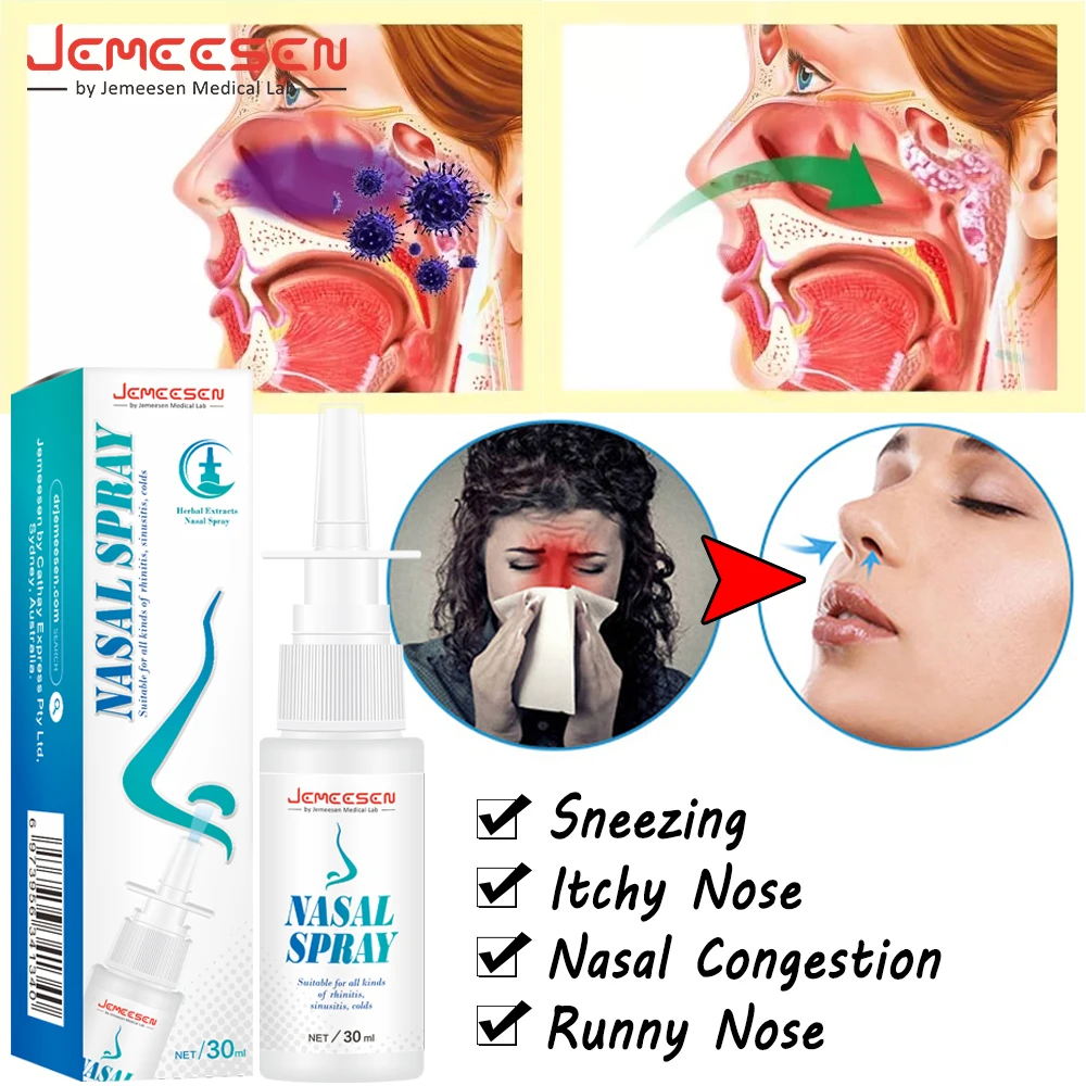 Jemeesen-Nose-Spray-Chinese-Herbal-Nose-Drops-Nasal-Rhinitis-Sinusitis ...