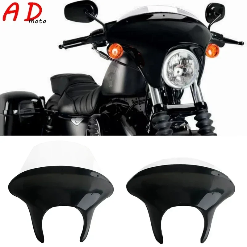 Windshield-Fairing-Protection-Headlight-Windscreen-For-Harley-Sportster ...
