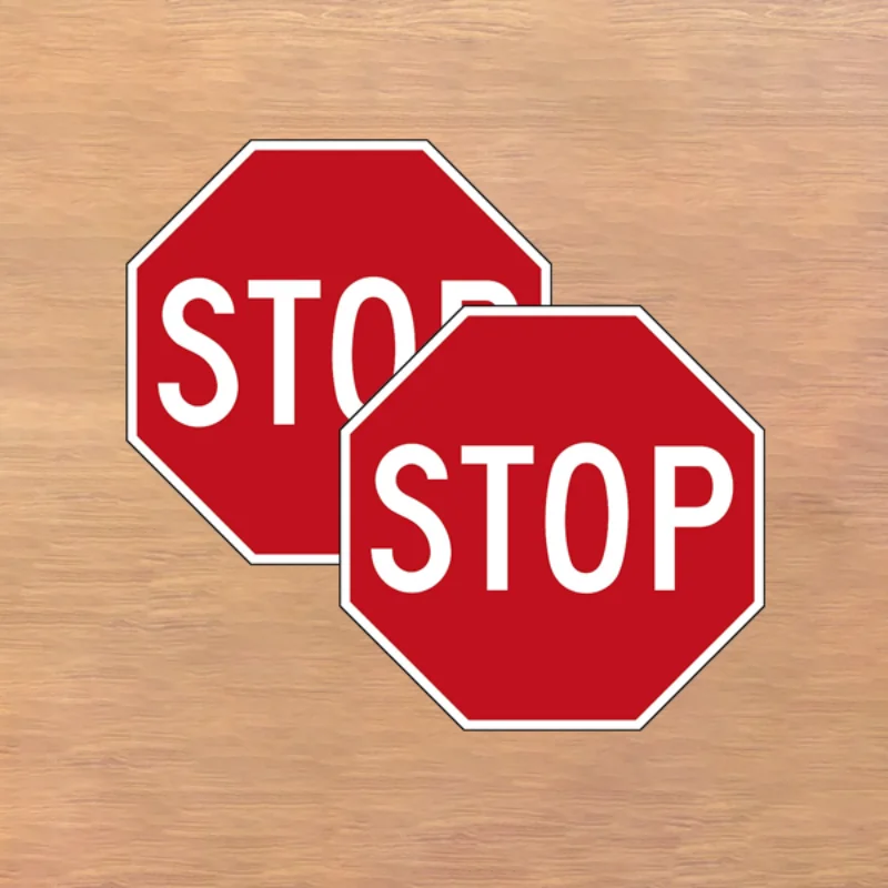 15CM-Personalit-Stop-Sign-Wall-Decal-Sticker-Large-Wall-Decoration ...