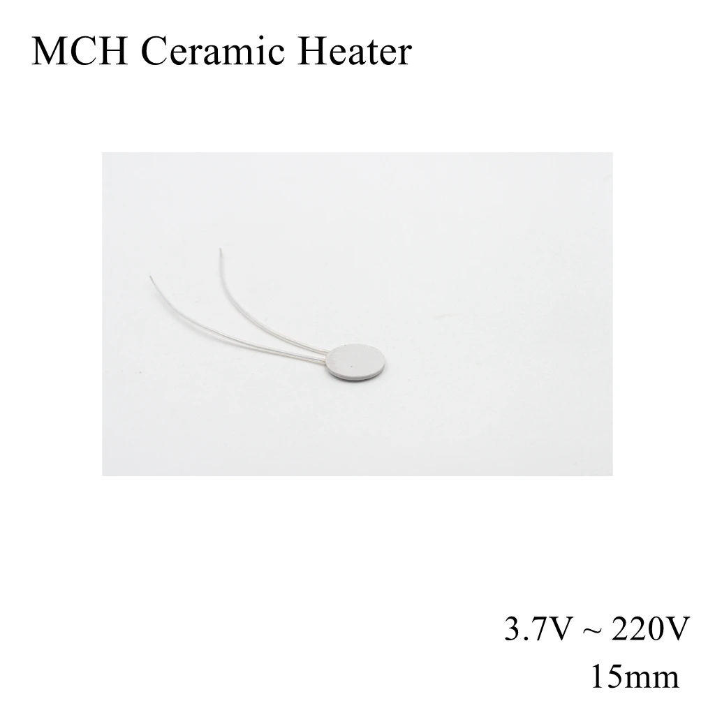 Round 15mm 12V 110V 220V MCH High Temperature Ceramic Heater Circle ...