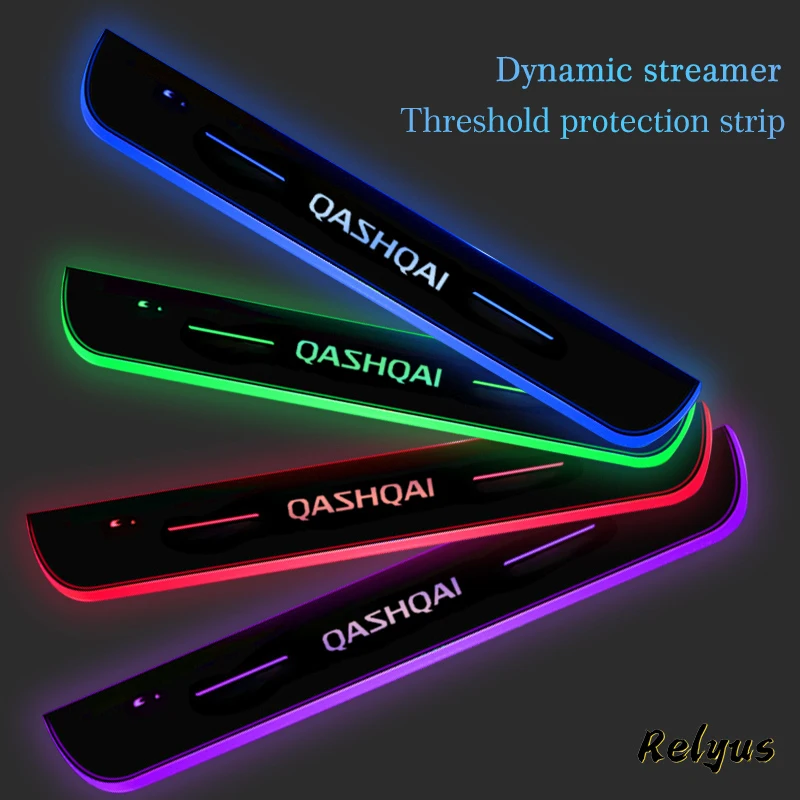 Customized-Upgrade-USB-Power-Moving-LED-Welcome-Pedal-Car-Scuff-Plate ...