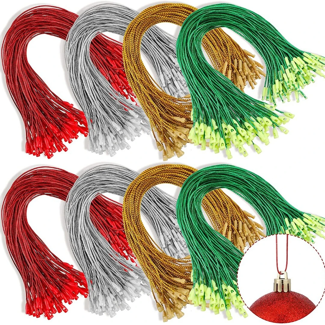 100pcs-Christmas-20cm-Gold-Silver-Rope-Fiber-Threads-Gift-Packaging ...