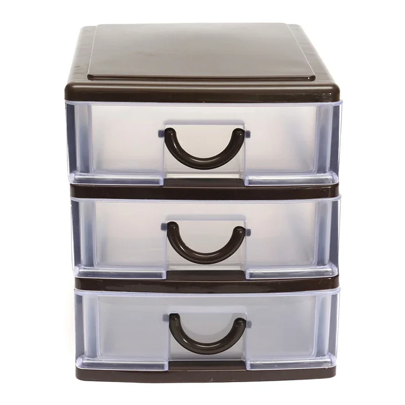 Drawer Durable Plastic Transparent Storage Box Home Office Desktop ...