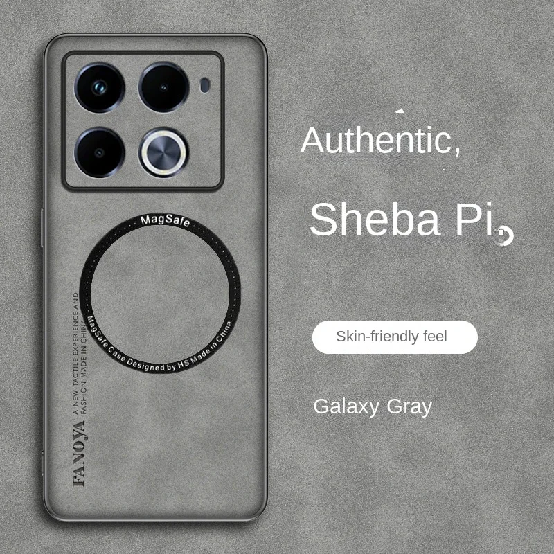 For-Infinix-Note-40-Pro-Case-Soft-PU-Skin-With-Magnetic-Protective-Back ...