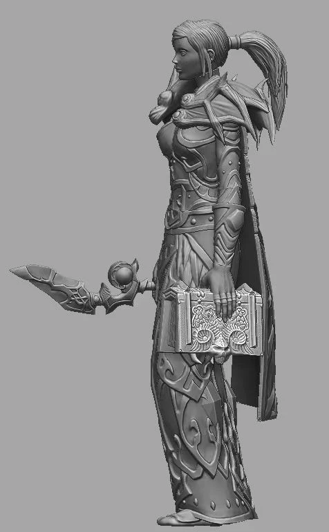 100mm-Resin-Model-Assembly-Kit-Game-Character-human-Female-Warlock ...