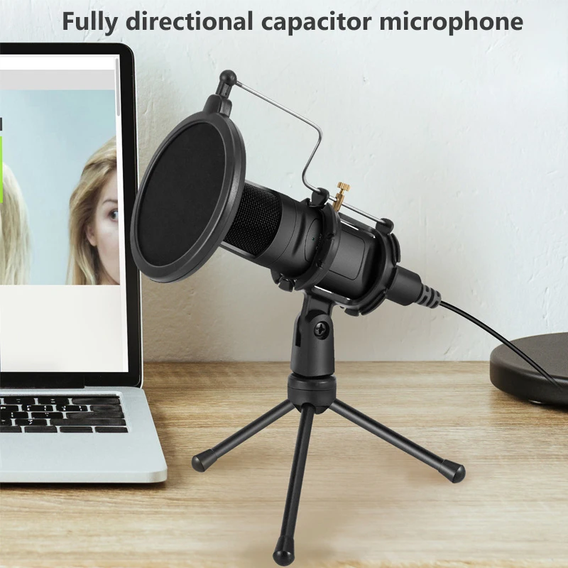 Omnidirectional-capacitor-USB-microphone-Condenser-Podcast-Streaming ...