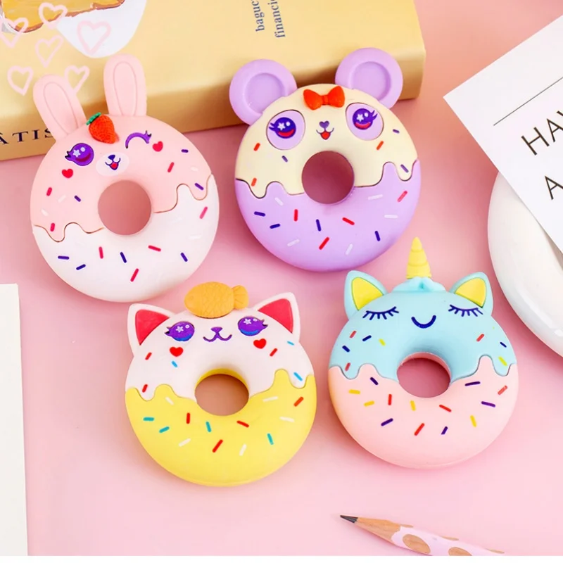 1 Piece/lot Cute Large Cute Donut Eraser Creative Sketch Painting ...