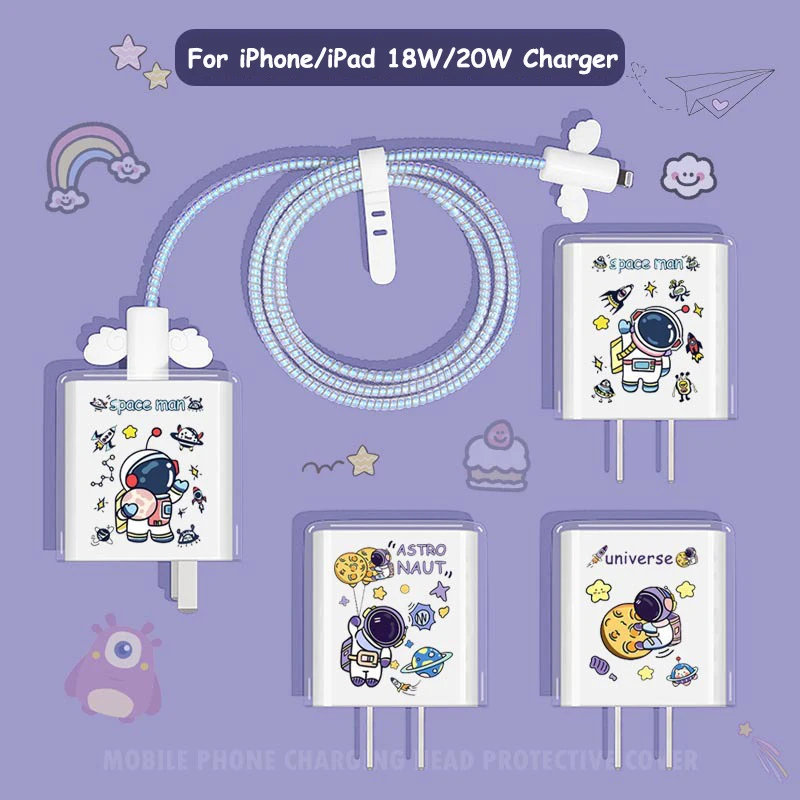 Astronaut-Charger-Protector-Cable-Organiser-for-iPhone-Adapter-18W-20W ...