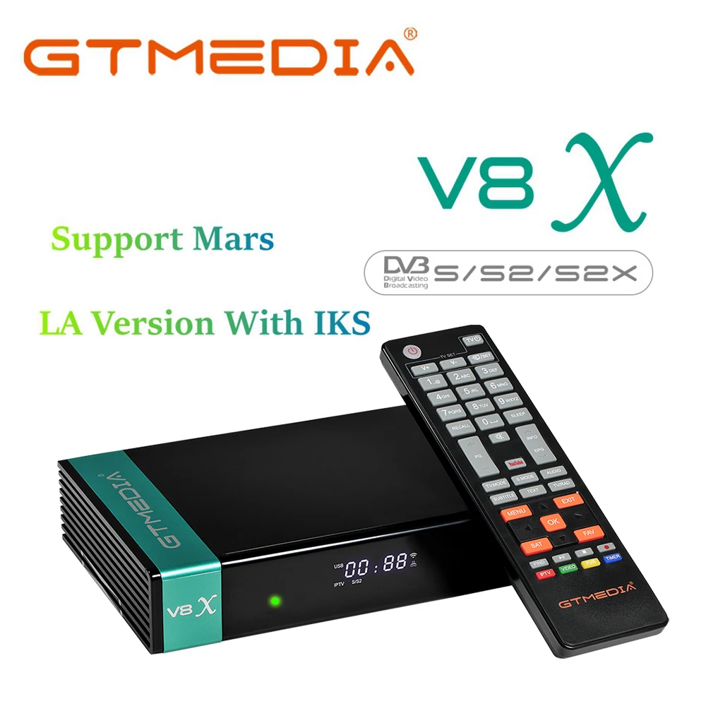 GTMEDIA Receptor de satélite Mars V8X, decodificador de TV Digital con ...