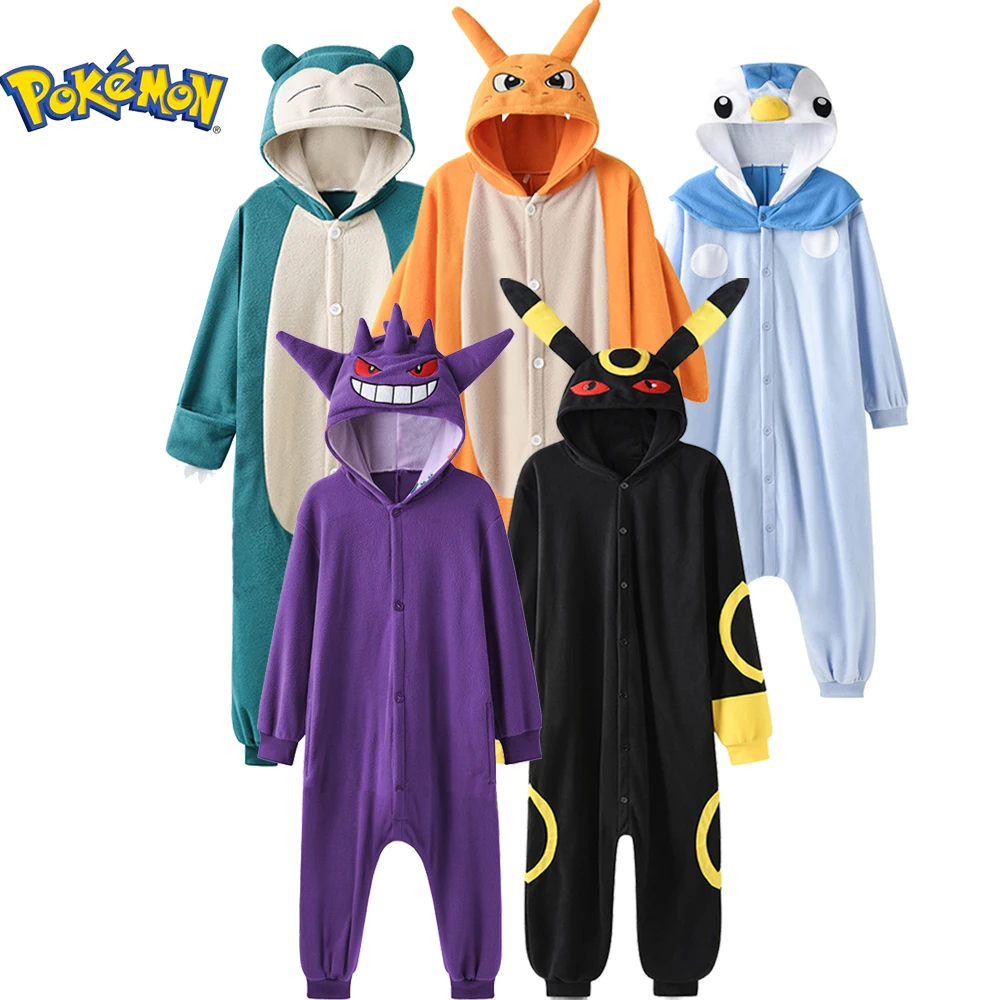 Pokemon charizard pijama de uma peça gengar umbreon macacão para ...