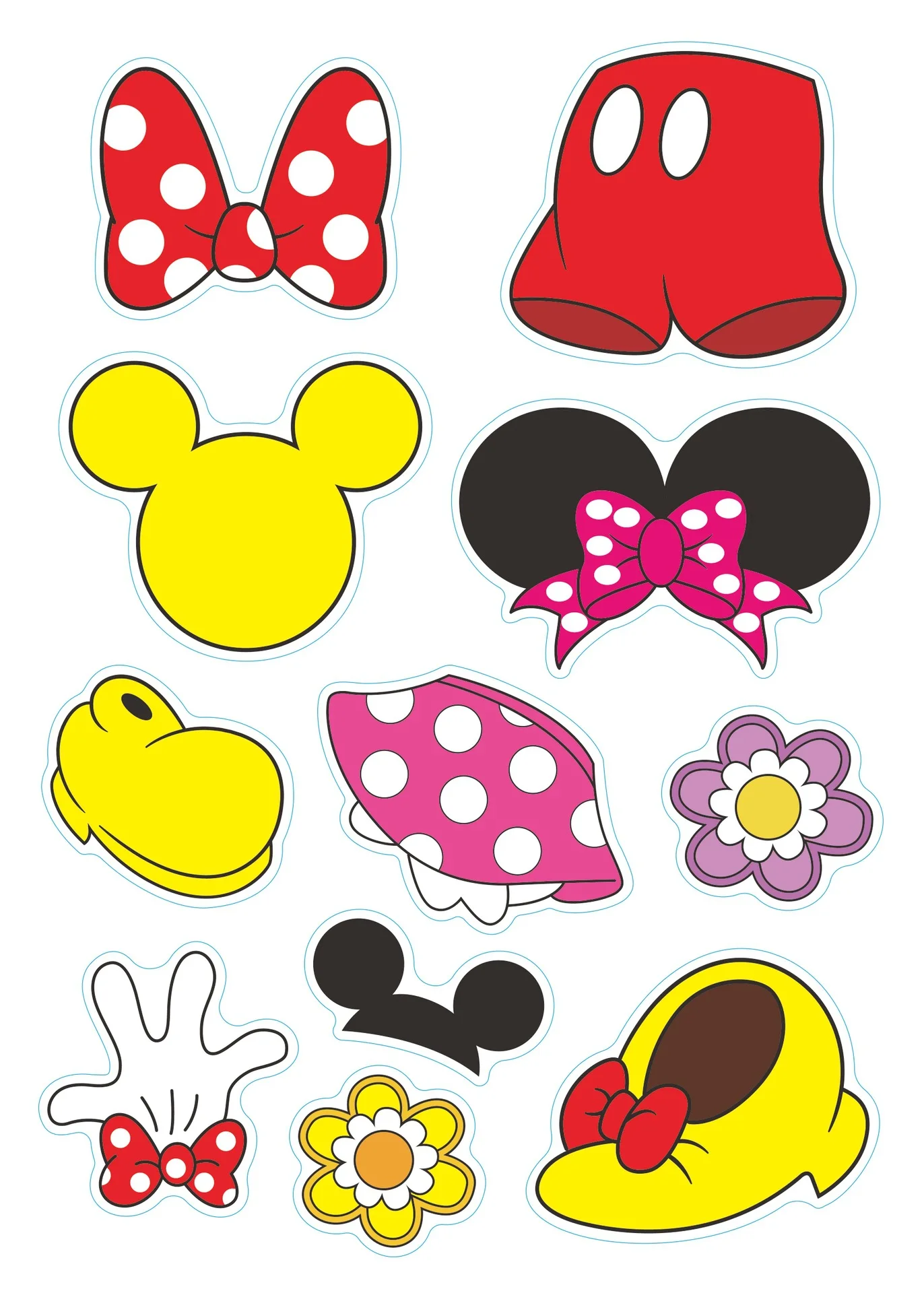 Minnie Mouse Body Parts