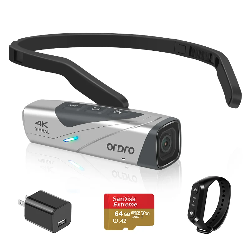 ORDRO EP8 4K 60fps Video Camera Head Wearable Digital Camcorder for ...