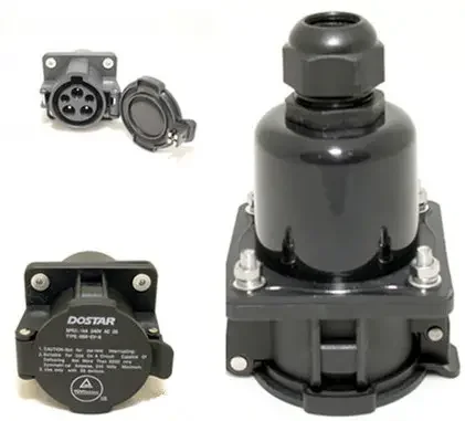 Hot Selling SAE J1772 EV Charger Socket Vehicle Inlet Type 1 Connector ...