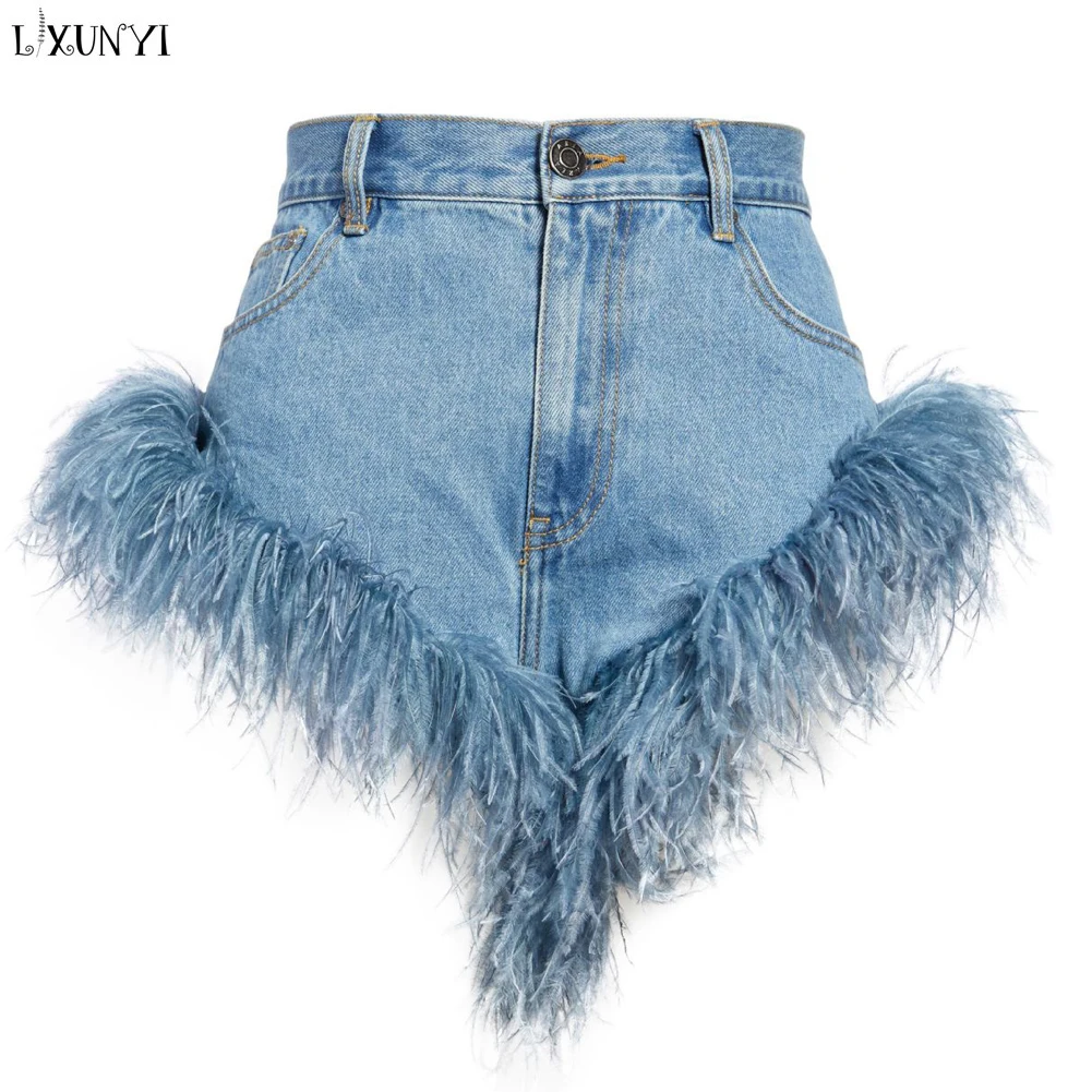 Shorts-jeans-de-patchwork-para-mulheres-rua-sexy-jean-pista-bainha ...