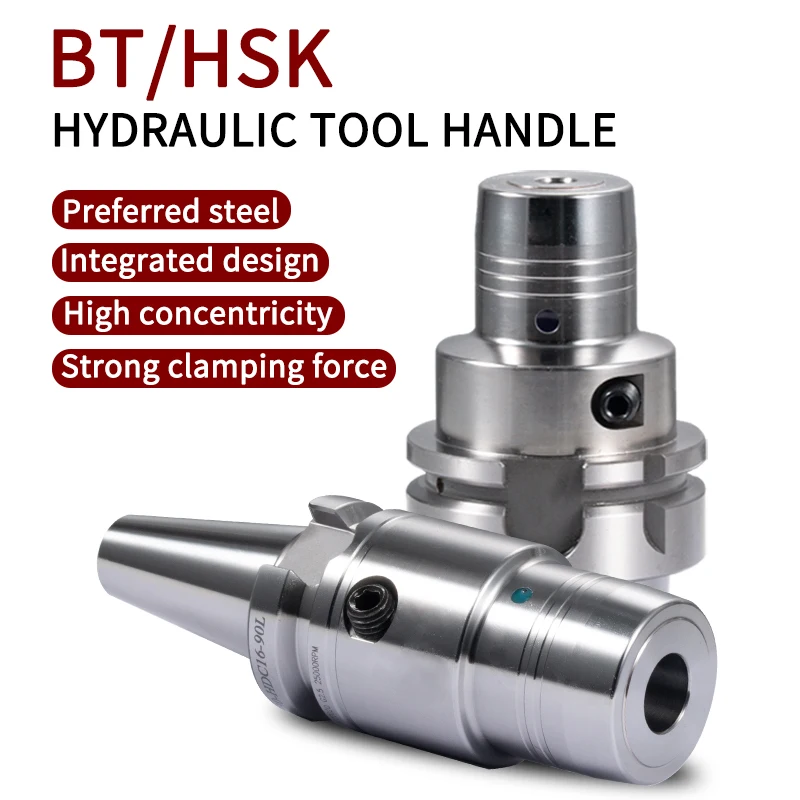 BT30/40 HSK40/50E/63A-HDC 75L-110L Dynamically Balanced CNC Hydraulic Tool Shank HC12/20 Bobbin ...