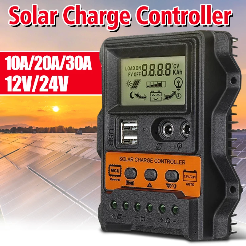 Solar-Charge-Controller-12V-24V-10A-20A-30A-Solar-Controller-Solar ...