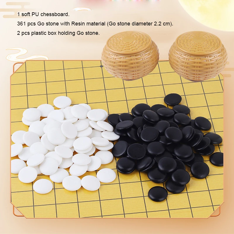1-piece-PU-soft-Go-board-flannel-cloth-folding-portable-chessboard-with ...