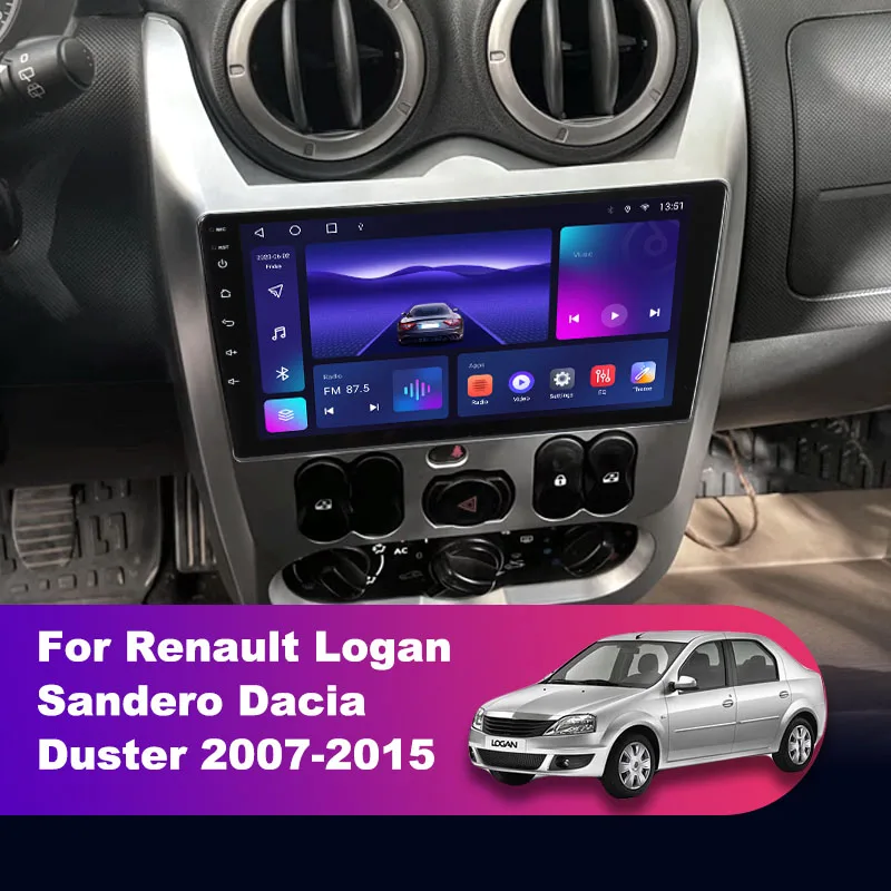 Autoradio-Android-12-pour-Renault-Logan-Sandero-Dacia-Duster-2007-2015-Limitation-Lecteur-Vid-o ...