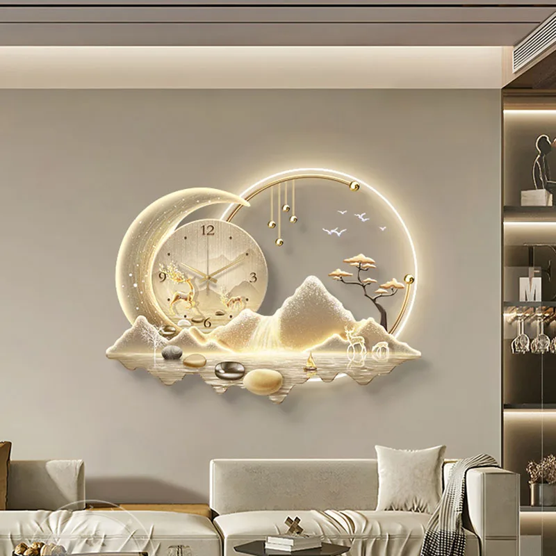 Luxury-Modern-Wall-Clocks-Art-Mural-Aesthetic-Silent-Design-Wall-Watch ...