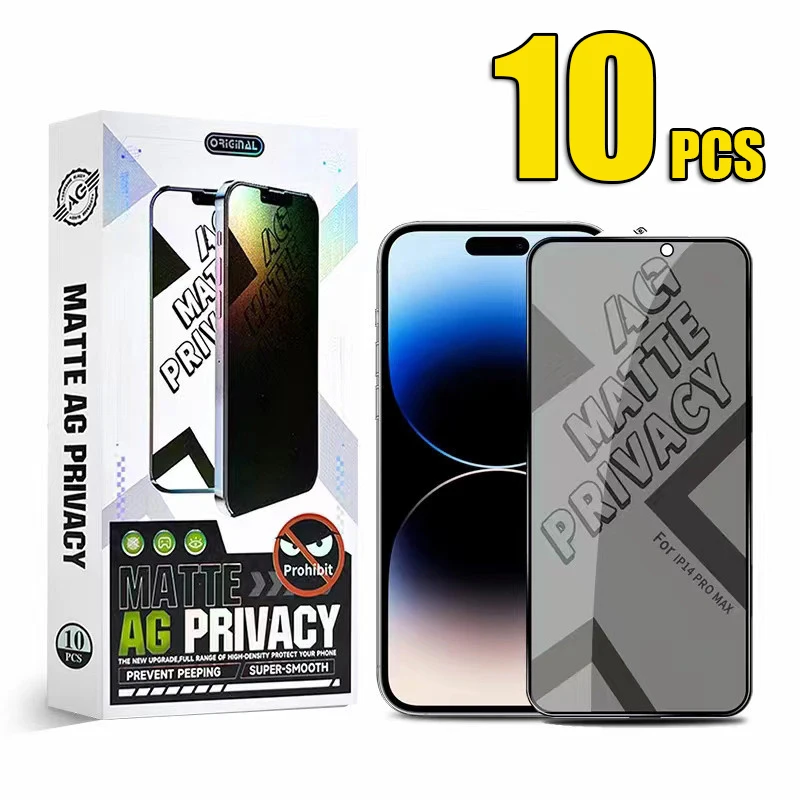 10pcs-AG-Matte-Privacy-Tempered-Glass-Screen-Protector-Anti-Spy-Film ...