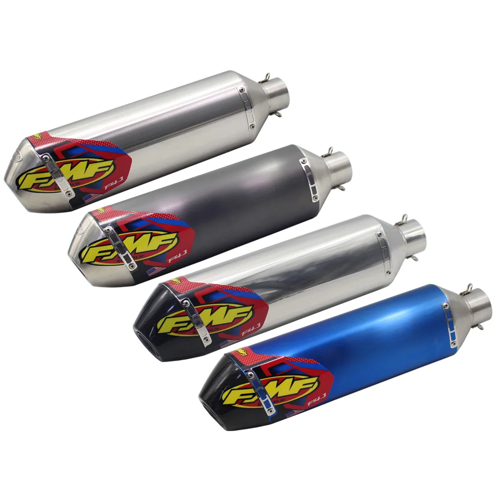 Inlet 51mm Motorcycle FMF Exhaust Muffler Escape Moto Motocross Slip On ...