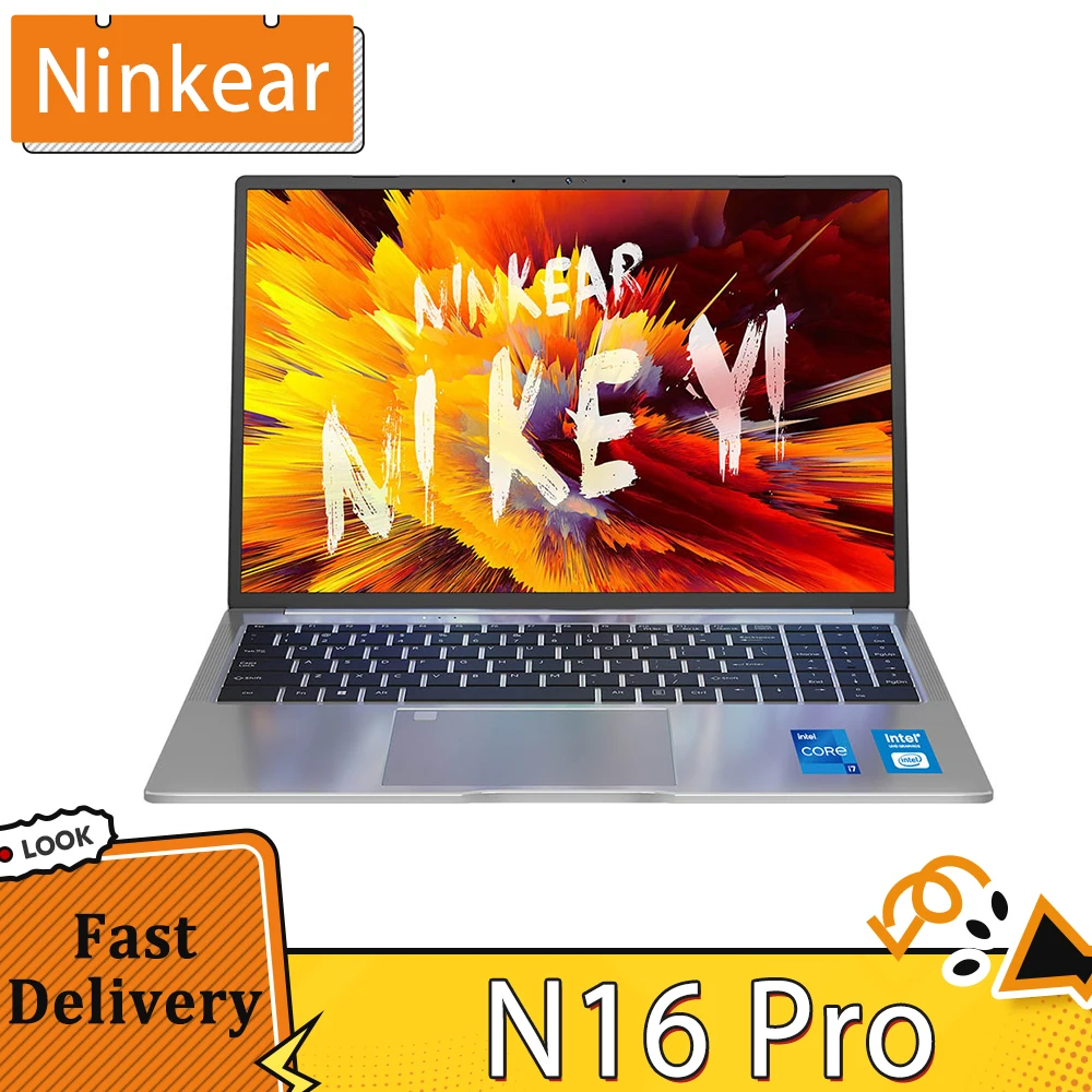 Ninkear N16 Pro Laptop, 16-inch 2.5K IPS 120Hz Screen, Intel Core i7 ...
