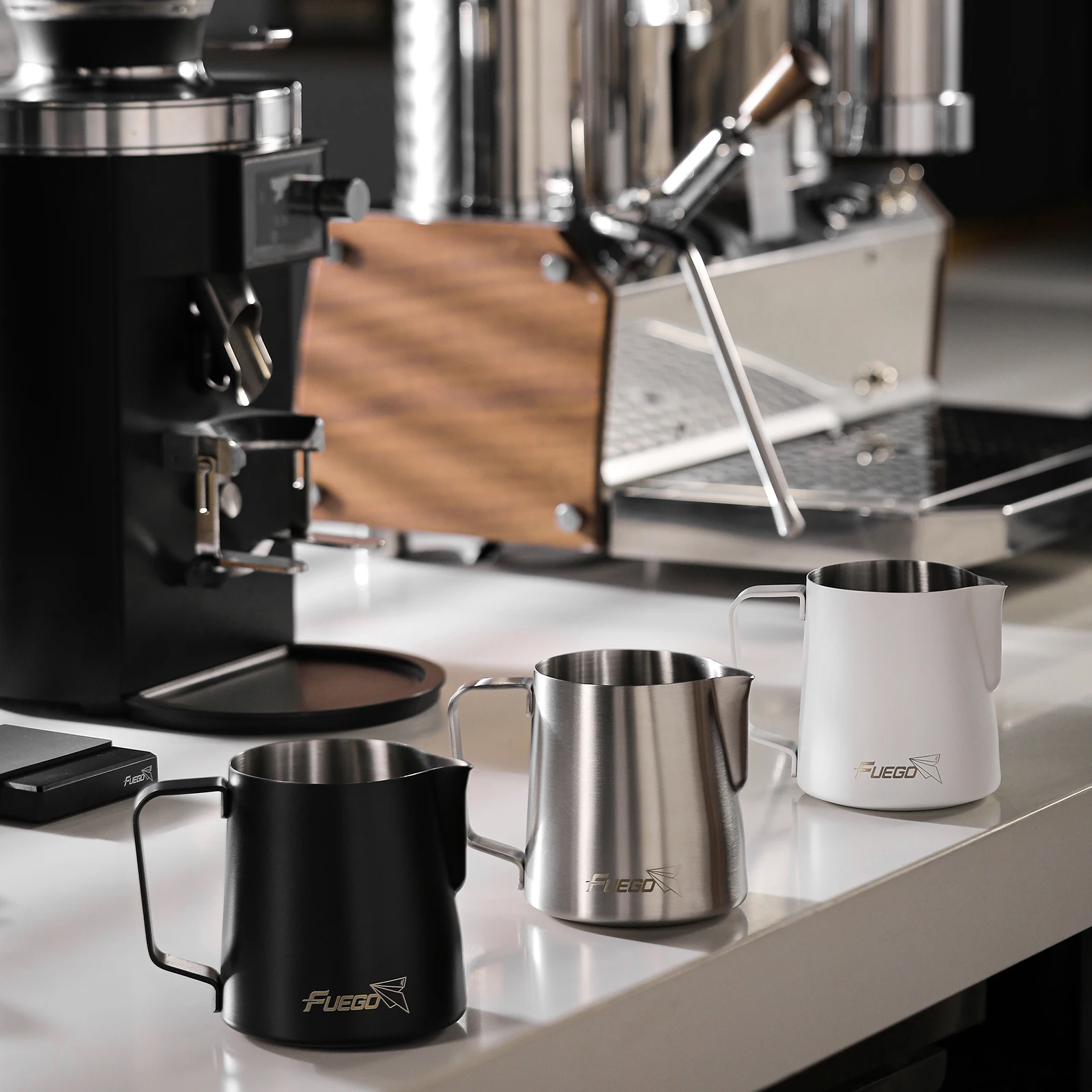 Fuego-Milk-Pitcher-350-600ml-Coffee-Latte-Art-Pitcher-Stainless-Steel ...