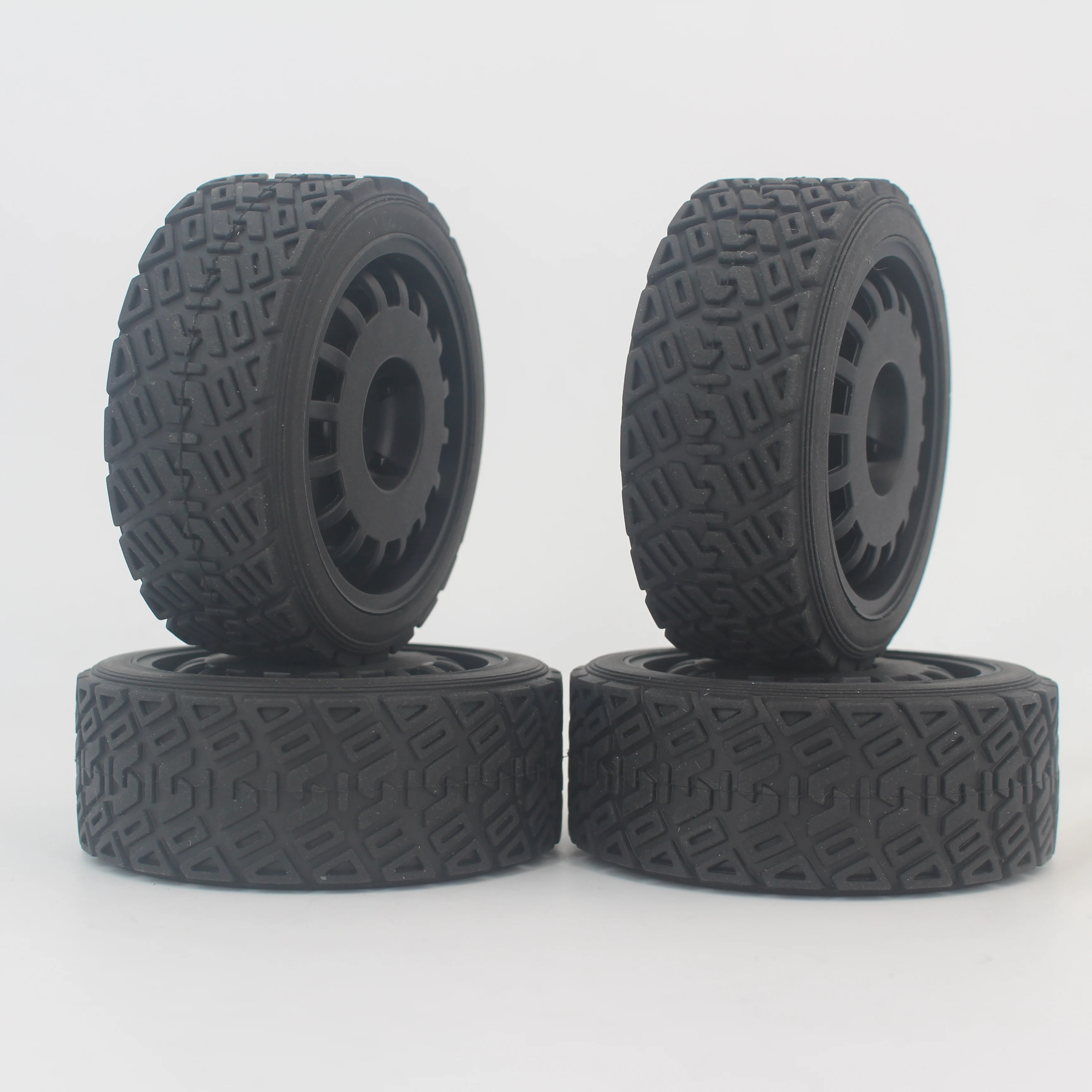 4pcs 1/10 Soft Rubber Tire Touring Car Tire 1/10 Rally Tire BD16S 0mm ...